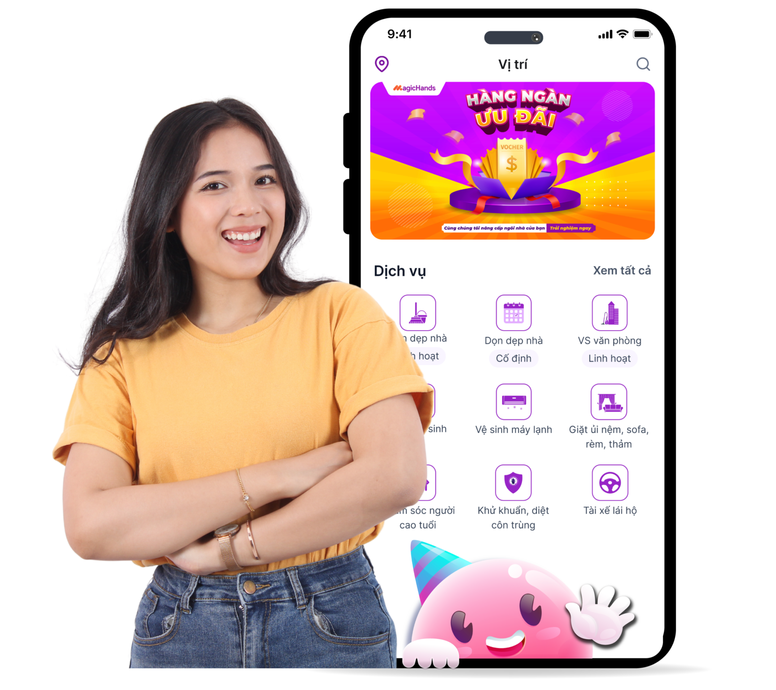 MagicHands – Ứng dụng giúp việc nhà